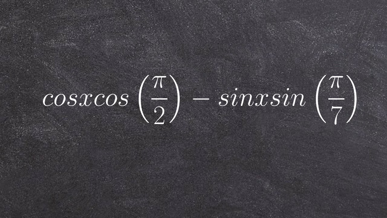 Write the sum and difference formula as a single trigonometric function ... Write the sum and difference formula as a single trigonometric function ...